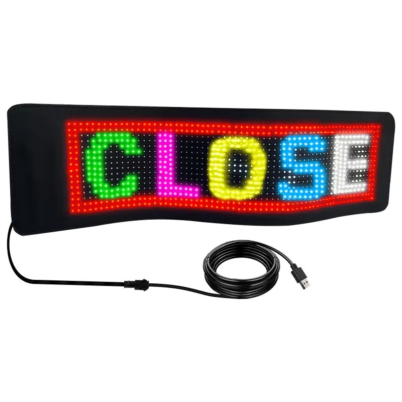 Bluetooth LED Display Screen Message Scrolling Sign Board Ultra-thin | eBay