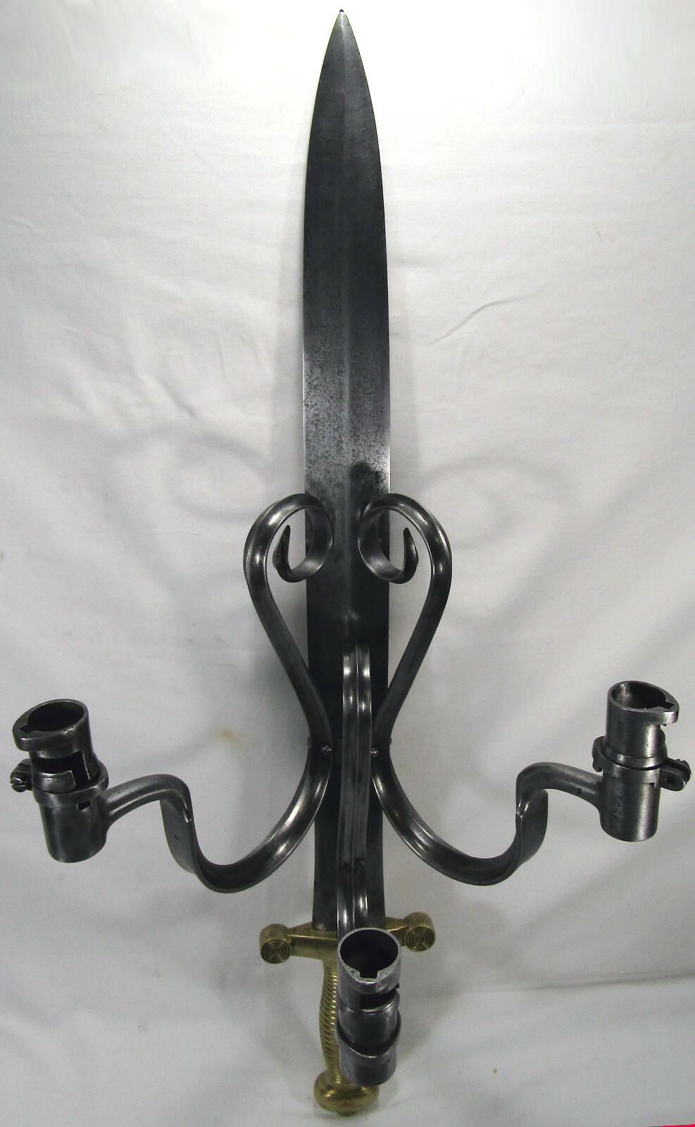 Antique French Sconce Candelabra Glaive M1816 Sword M1777 Socket ...