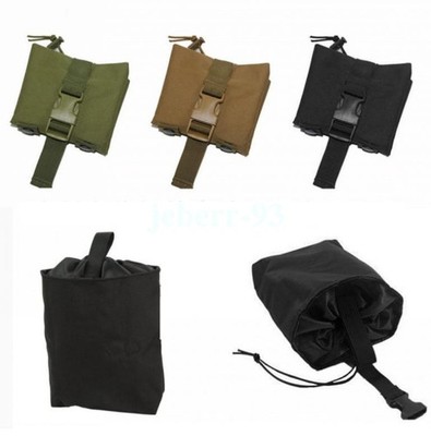 Tactical Foldable Magazine Mag Drop Dump Pouch Molle Belt Military Belt ...