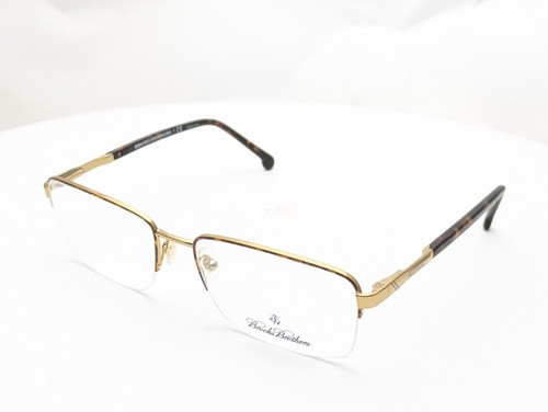 Brooks Brothers BB1044 1001 Rectangle Gold Half Rim Mens Eyeglasses ...