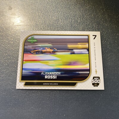 2024 Parkside NTT Indy Car Racing Card ALEXANDER ROSSI Indy 500 #132 | eBay