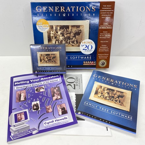 Generations Deluxe Edition Family Tree Software Sierra 1998 | eBay