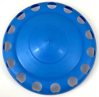 1 Vintage 1970s Amsun UFO Disc frisbee Zoom Top Space Ship Blue FLYING ...