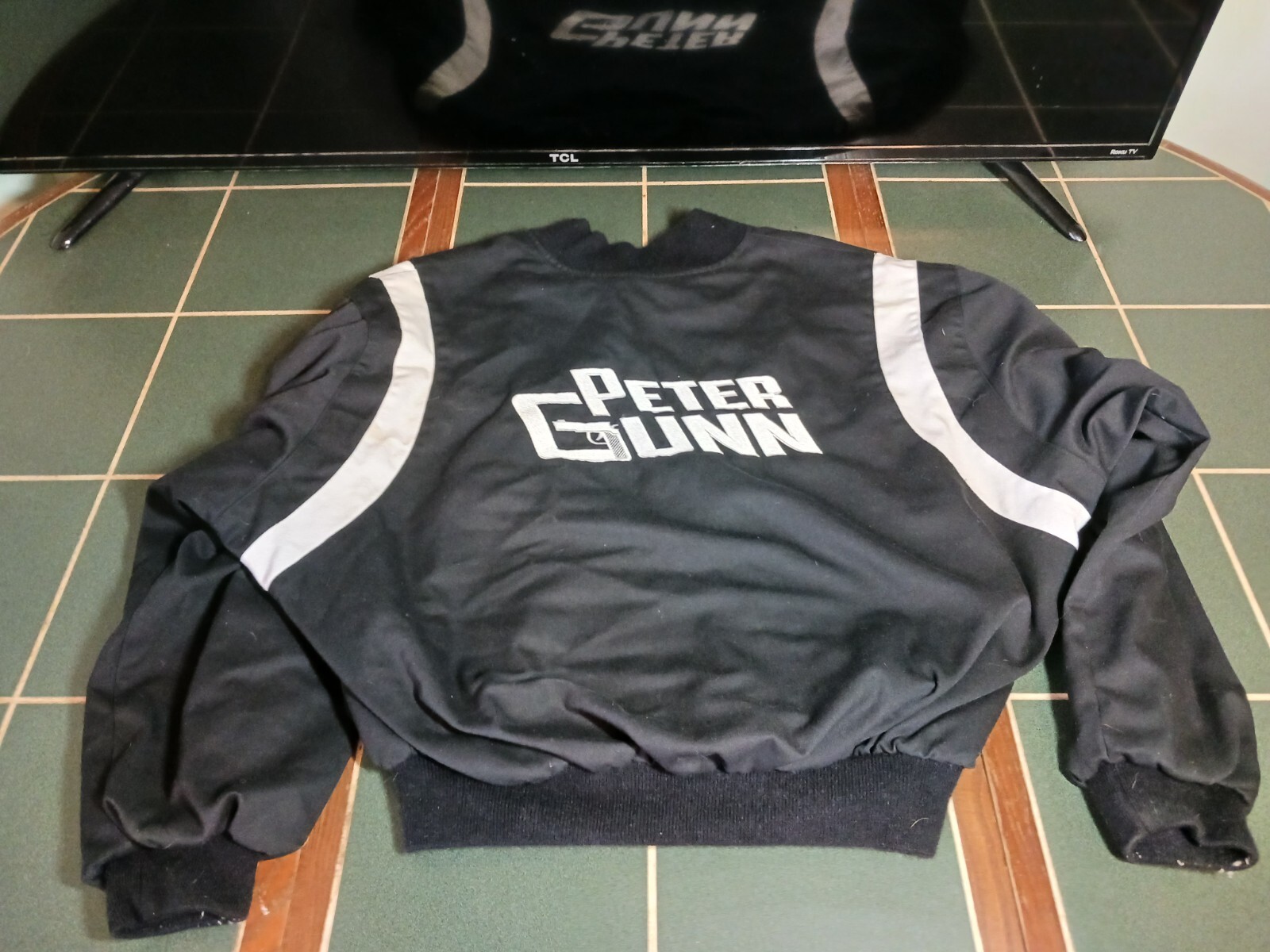 Vintage Peter Gunn Crew Jacket New Line Cinema Secret… - Gem