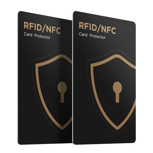 2 x RFID Blocking Card Anti Scan Guard ID Credit Card Wallet Shield ...