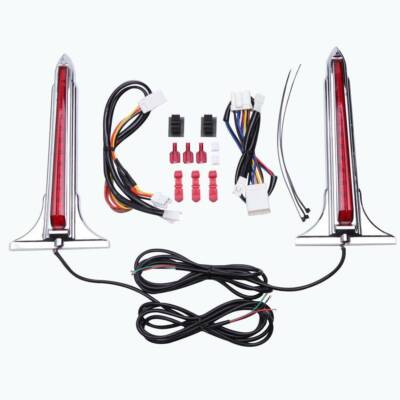 Motorcycle Wedge Tail Light LED Rear Saddlebag Accents Lights For ...