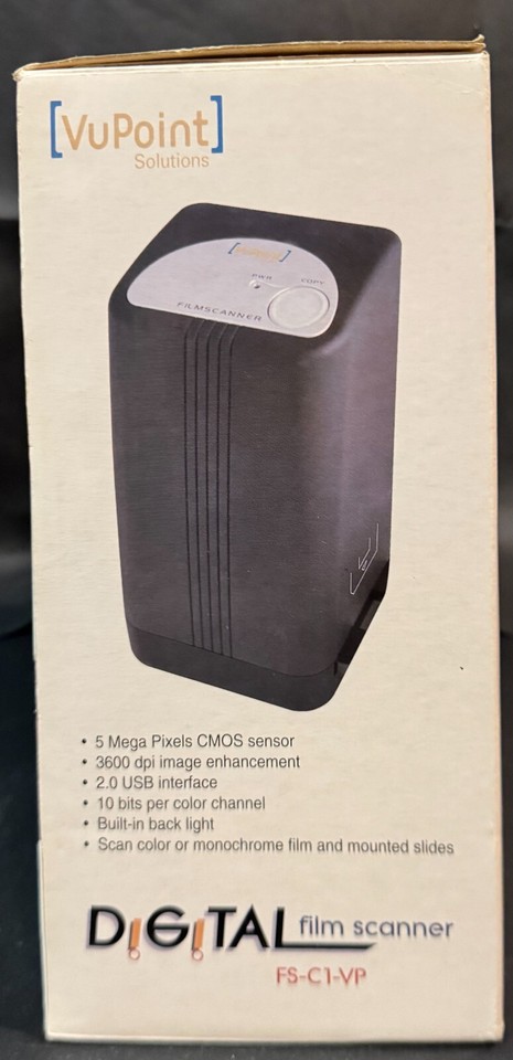 VuPoint FS C1-VP Slide & Film Scanner New Open Box, Complete with ...