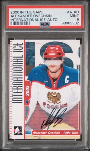RARE! ALEX OVECHKIN-WASHINGTON! 2006 International Ice AUTO-SOVIET RC ...