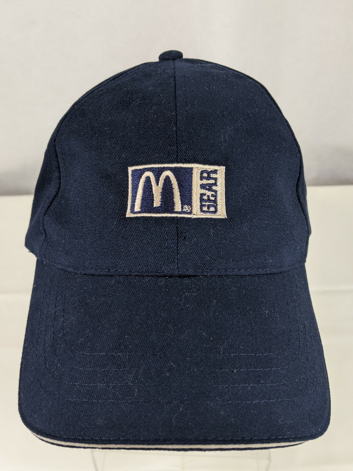McDonald's Mc Gear Blue Adjustable Hat Ball Cap Work … - Gem
