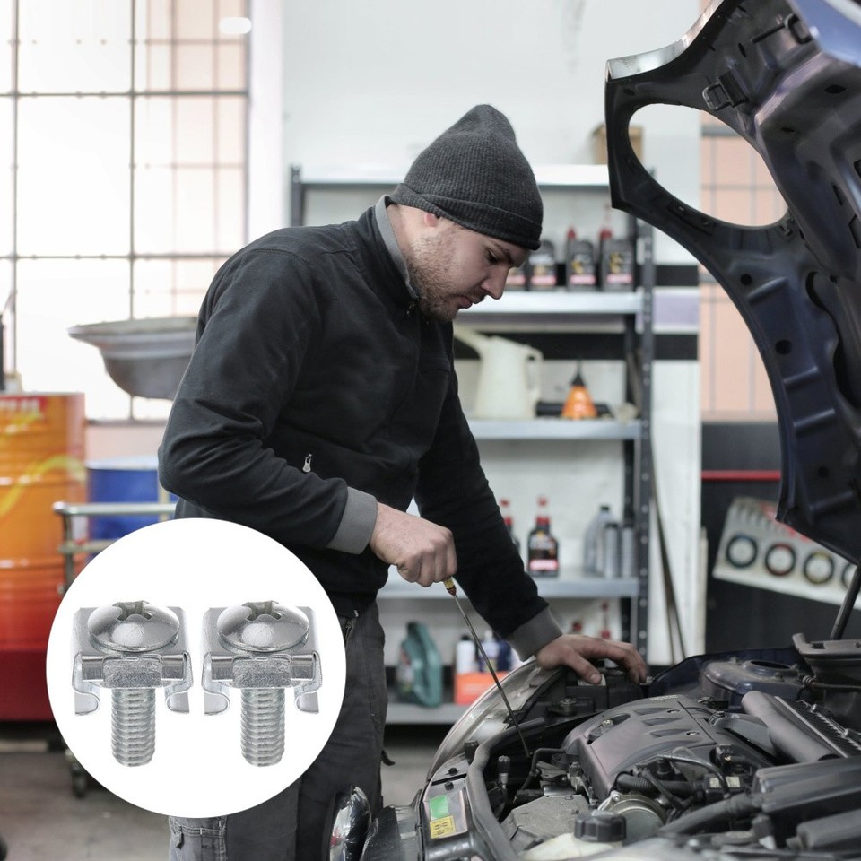 100 Pcs Computer Rack Mount Cage Screws and Nuts for Rack Mount Server ...