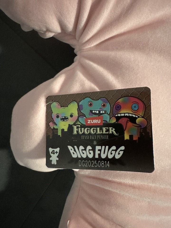 18” Fuggler Sphinx BIG FUGG Wrinkle McStinkles Hairless Cat Pink Plush ...