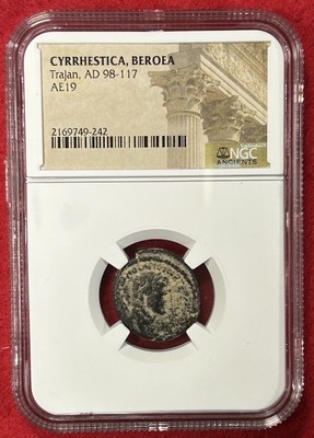 Trajan 98-117 A.D. AE19 BEROI. Cyrrhestica, Beroea. NGC Certified ...