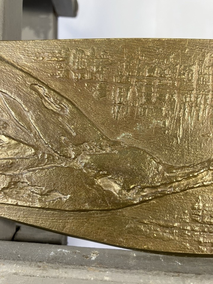 Guy-Charles REVOL (1912-1991) Plaque en bronze femme allongée 1966 ...