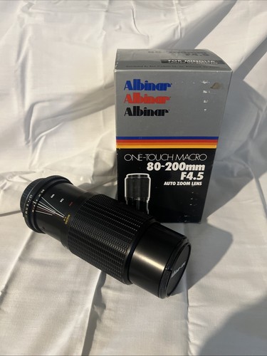 Albinar ADG MC Zoom Camera Lens 1:4.5-5.6 80-200mm Minolta M/MD Mount ...