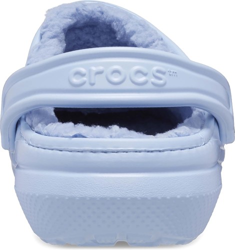 Crocs Unisex Classic Lined Clog | Fuzzy Slippers, Blue Calcite, Numeric ...