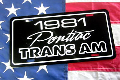 1981 Pontiac Trans Am License plate tag 81 Firebird T/A | eBay