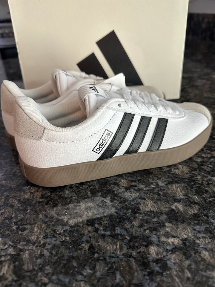 Adidas Women's VL Court 3.0 Leather Sneaker Id8797 NEW IN BOX White ...