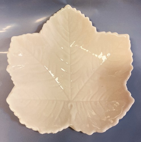 BELLEEK Porcelain Sycamore Leaf Mint Nut Trinket Dish Green Mark 6 ...