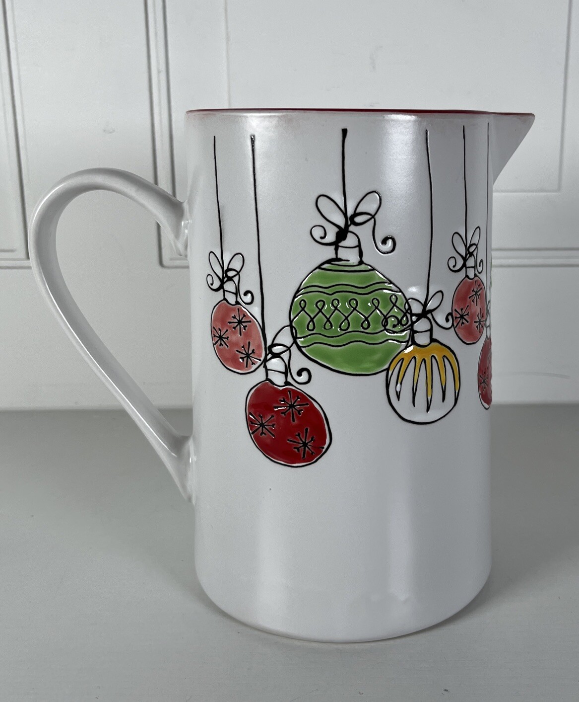 Inhomestylez Spectrum Designz Christmas Ornament Pitcher | eBay