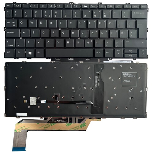 Laptop FOR HP EliteBook x360 1030 G2 1030 G3 G4 Keyboard UK Black ...