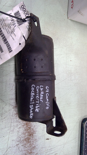 CHEVY CAMARO Left 1969 LH REAR CONVERTIBLE COCKTAIL SHAKER FIREBIRD SS ...