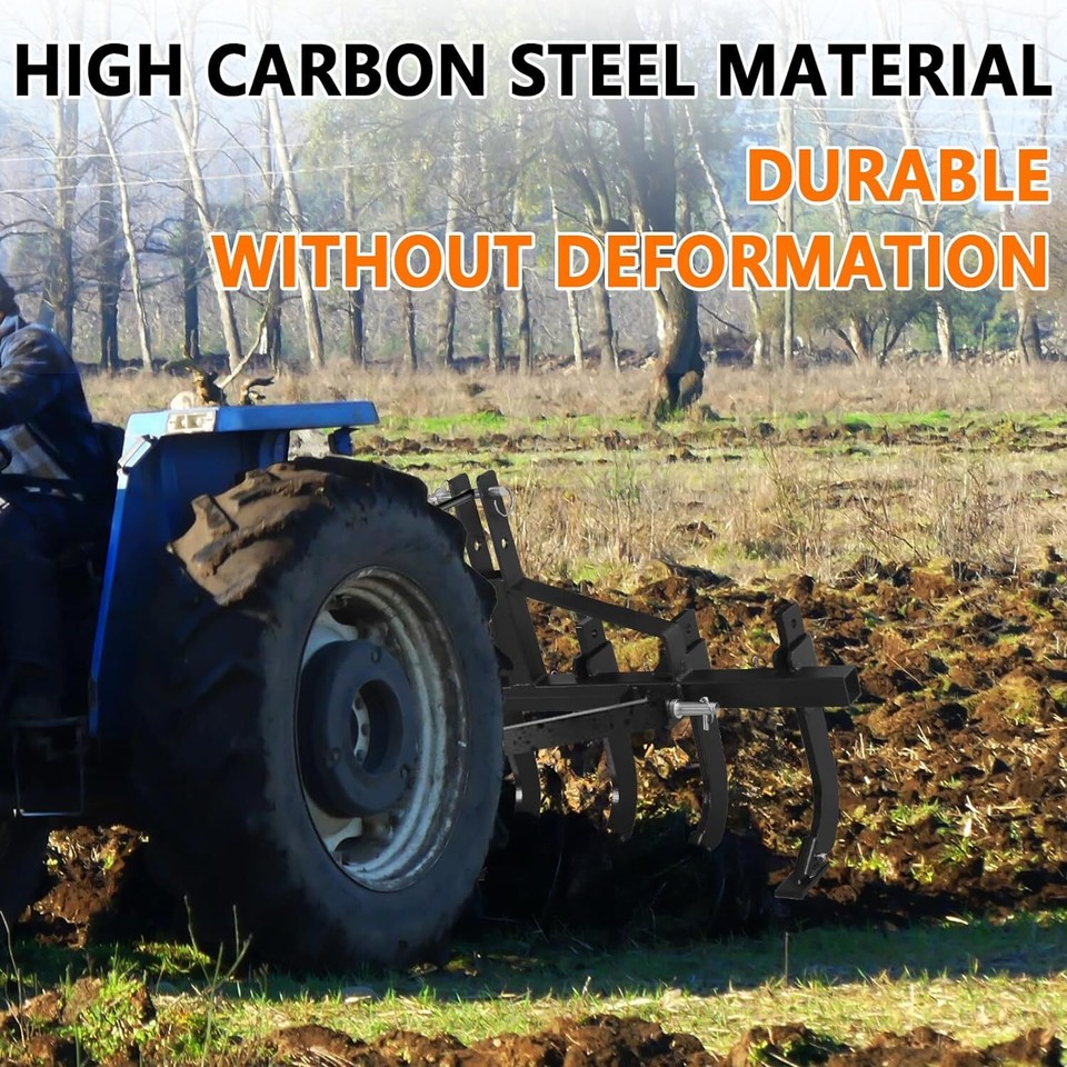 Chisel Plow Scarifier 3 Point Scarifier for CAT-0 & CAT-1 with 6 ...