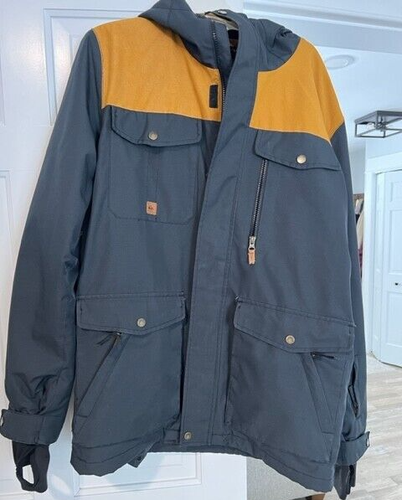 Quicksilver Dry Flight Mens Coat Size L Front Zip The Mountain And The ...