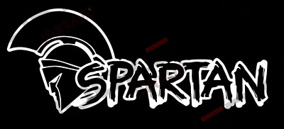Spartan Text Designed with Helmet Vinyl Transfer Decal | eBay