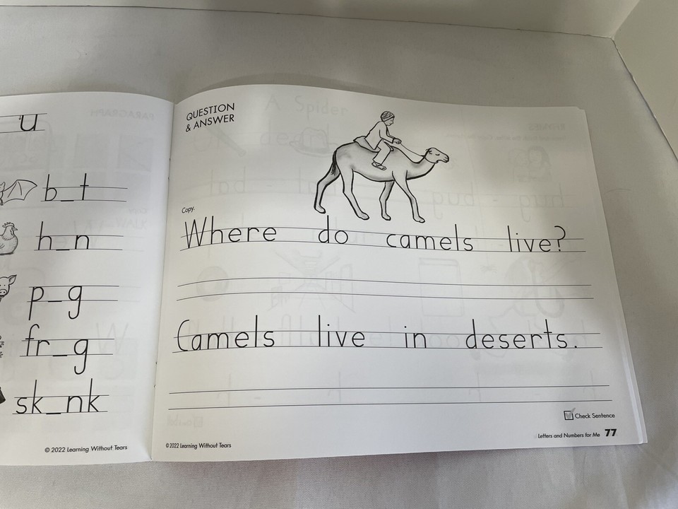 Handwriting Without Tears Letters and Numbers for Me Student Workbook ...