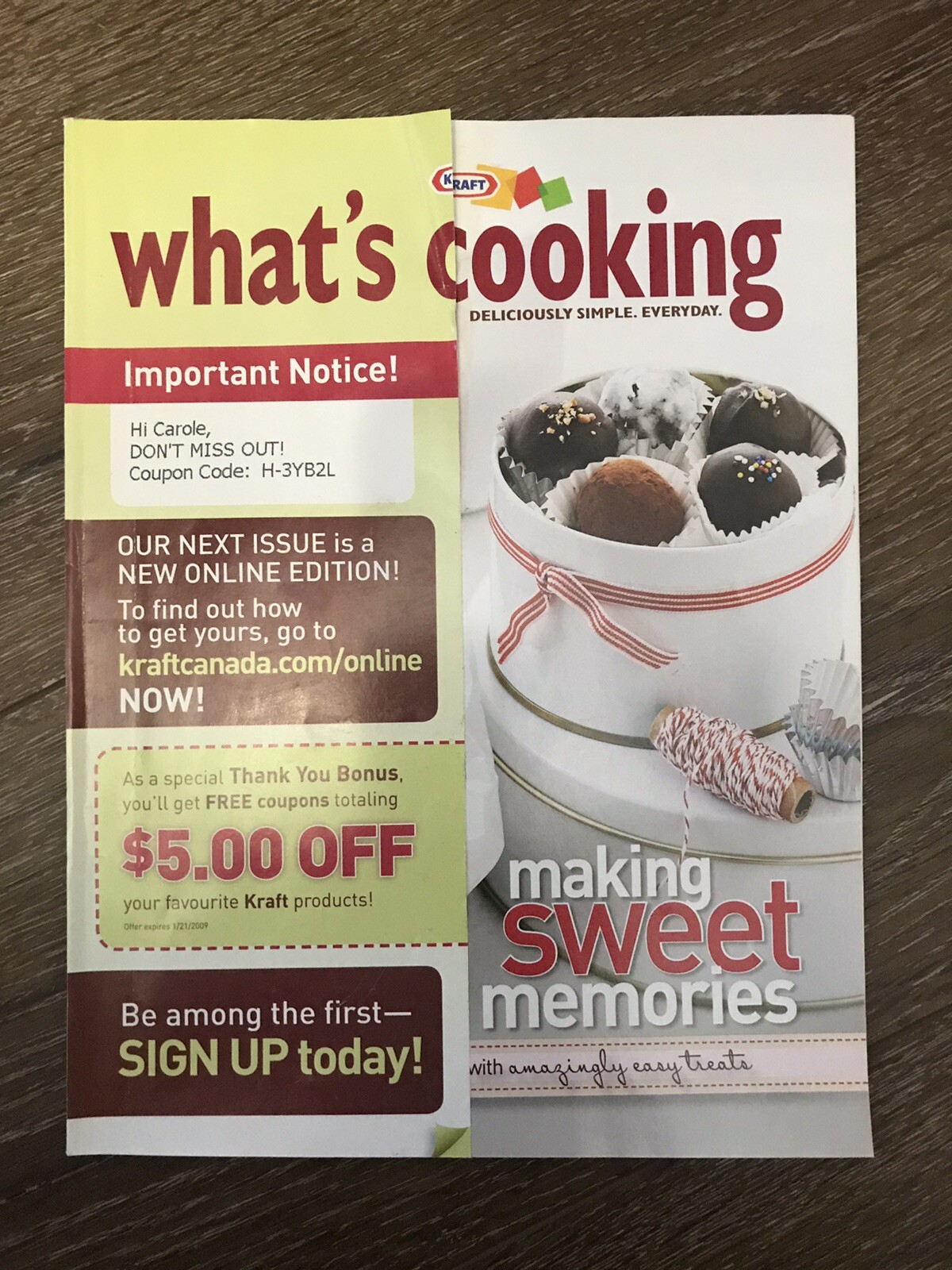 Vintage 2008 KRAFT WHAT’S COOKING Magazine Cookbook Recipes Cook Book ...