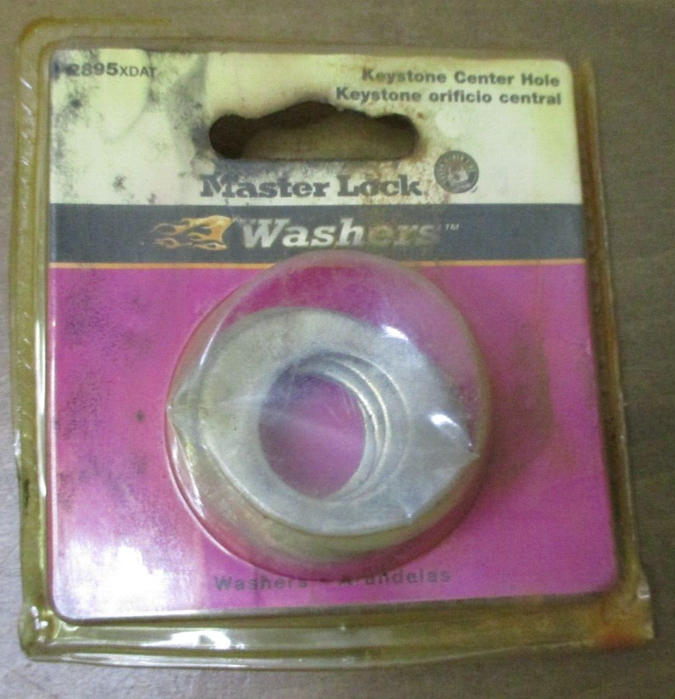 New! Master Lock! Keystone Center Hole Washers ~Set of (4) ~Custom ...