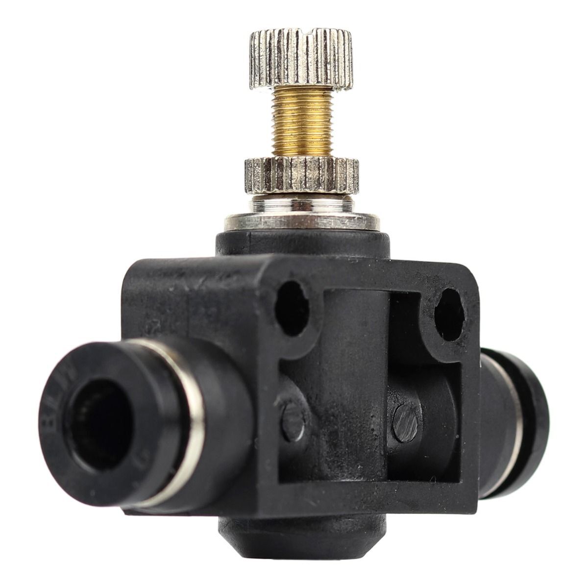 8mm Hose OD In-Line Flow Control Valve Push Fit Air & Water Hose Joiner ...