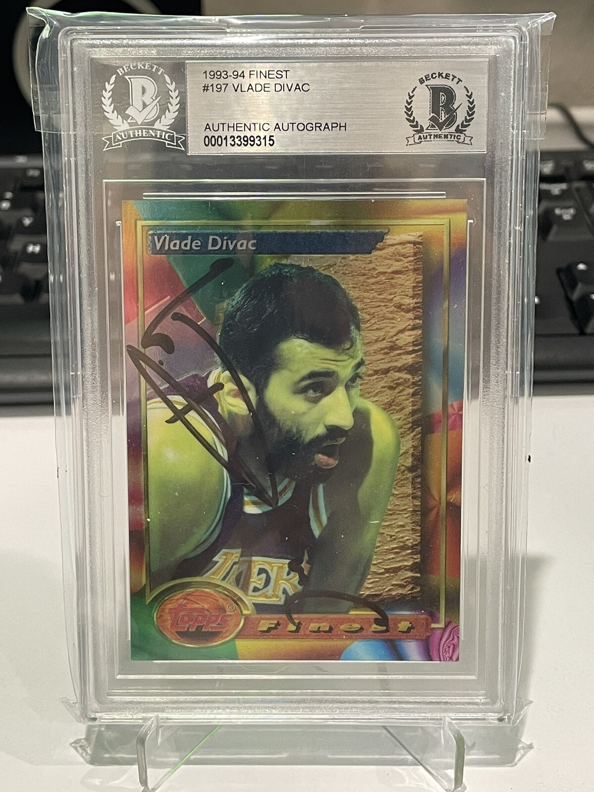 1993-94 Topps Finest VLADE DIVAC Autograph Signed Card (BAS) Vintage ...