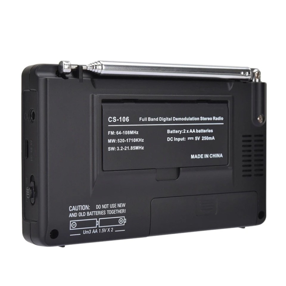 Portable Digital Radio LCD Display FM/AM/SW/MW Full Frequency Receiver ...