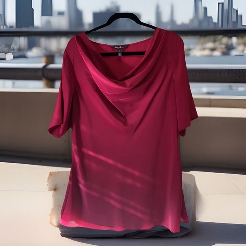 Long Tall Sally Drape-Neck Short Sleeve Blouse Size US14 | eBay