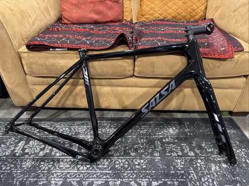 SALSA WARBIRD Gravel Bike Frame and Fork Black Size 57.5cm | eBay