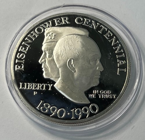 1990 P $1 Eisenhower Centennial Proof - 90% Silver Coin | eBay