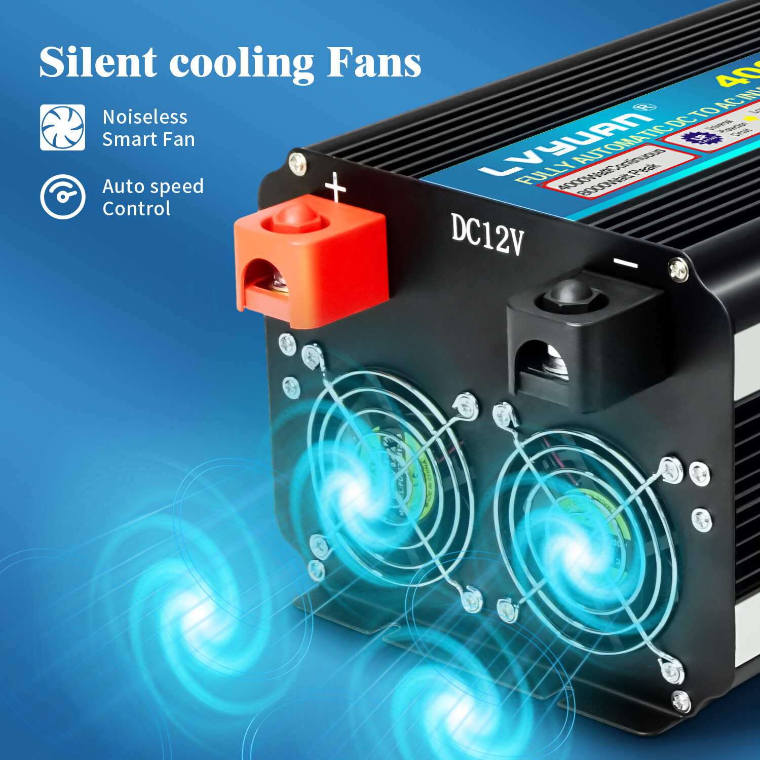 4000W 8000W Power Inverter DC 12V to AC 240V Remote Control RV ...