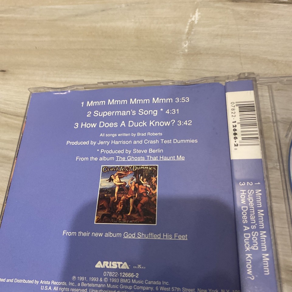 Crash Test Dummies Mmm Mmm Mmm Mmm / Superman's Song & God Shuffled His ...