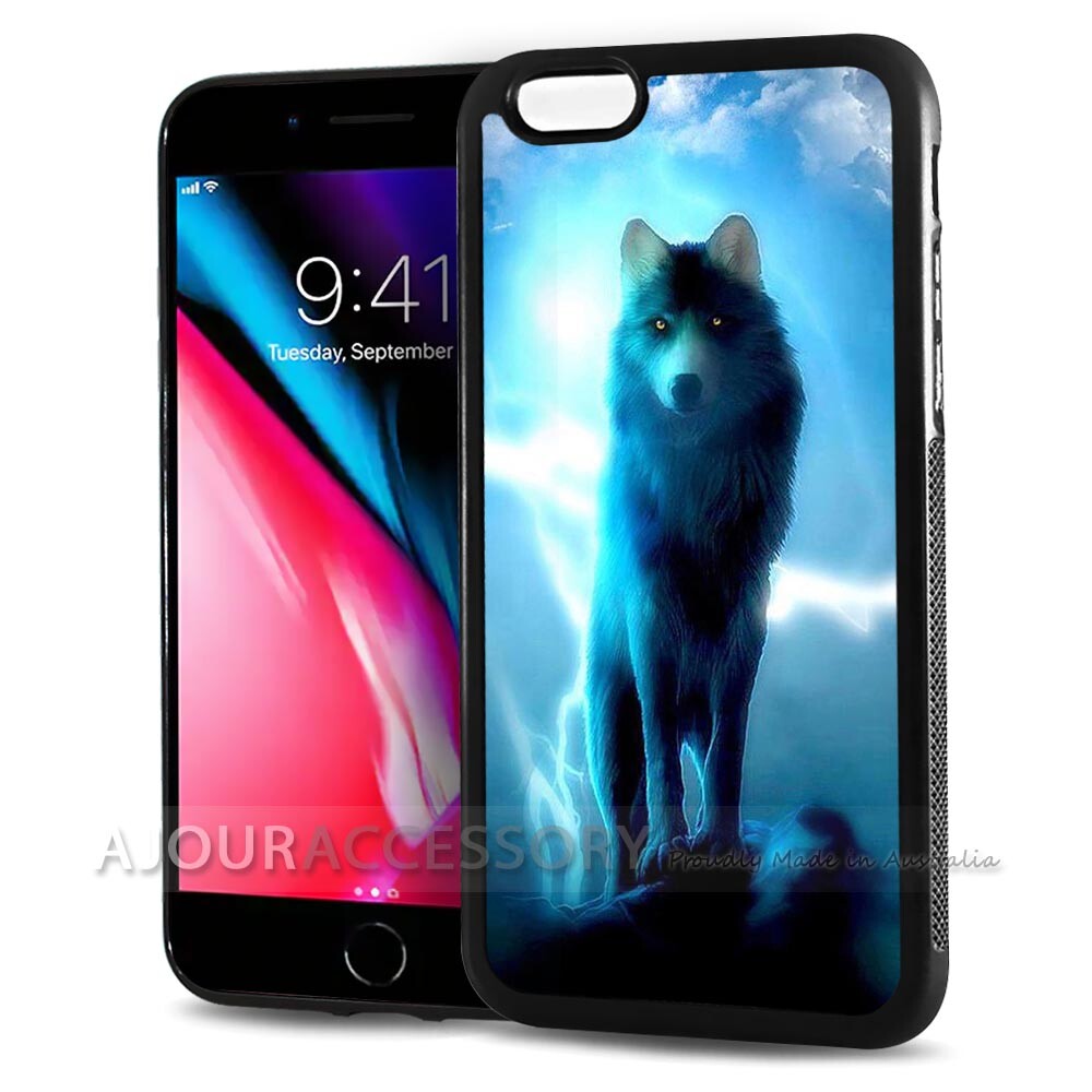 ( For iPhone 8 Plus ) Back Case Cover AJ10640 Night Wolf | eBay