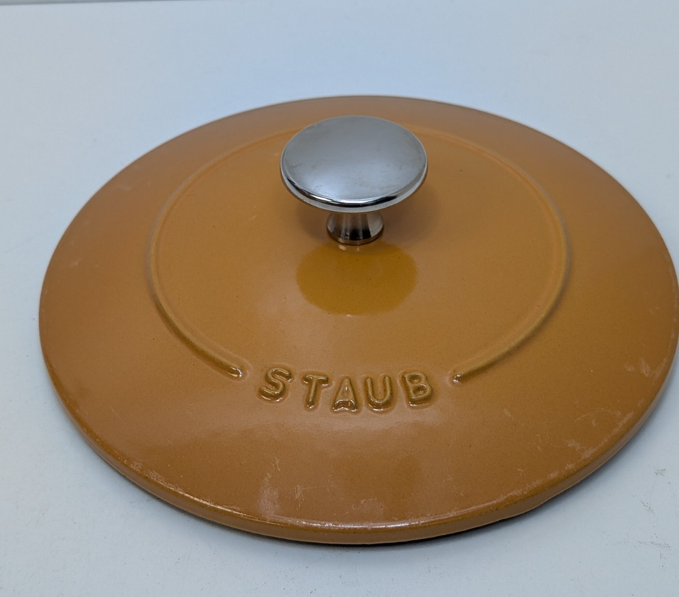 STAUB Rice Cocotte 16cm Yellow Cast Iron Non Stick Pot FREE SHIPPING ...