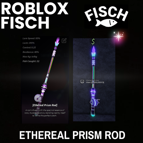 🐟ROBLOX Fisch | ETHEREAL PRISM ROD | 15M+ | MARIANA | FAST DELIVERY ⭐ ...
