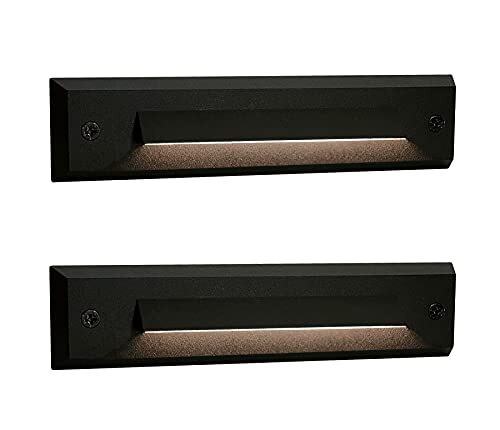 2pack Low Voltage 1224v Ac/dc Led Step Lights 2w Landscape Cutoff Stair ...