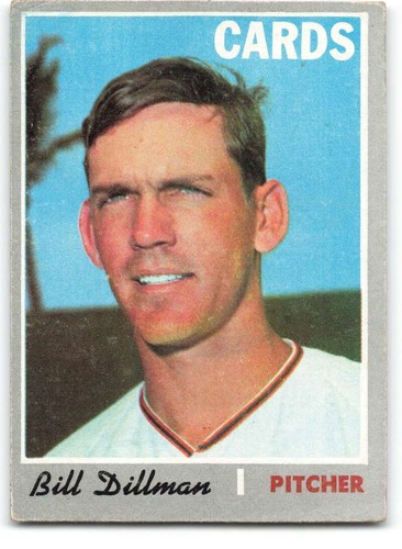 1970 Topps #386 Bill Dillman VG/EX Very Good/Excellent Cardinals ID ...