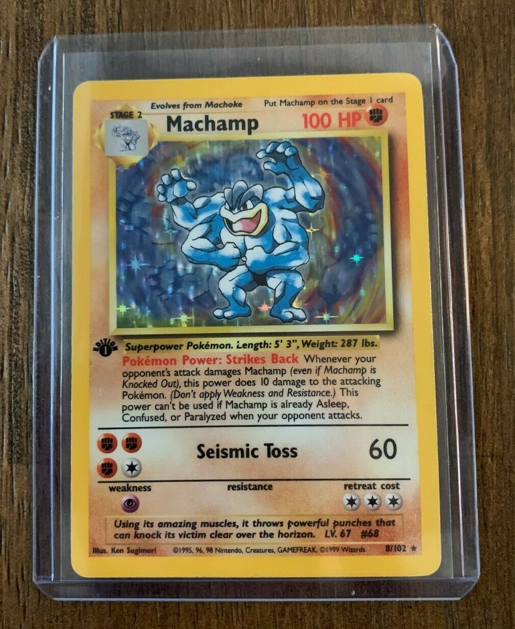 1999 Pokemon 1st Edition MACHAMP 8/102 plus Base Set MACHOP and MACHOKE ...