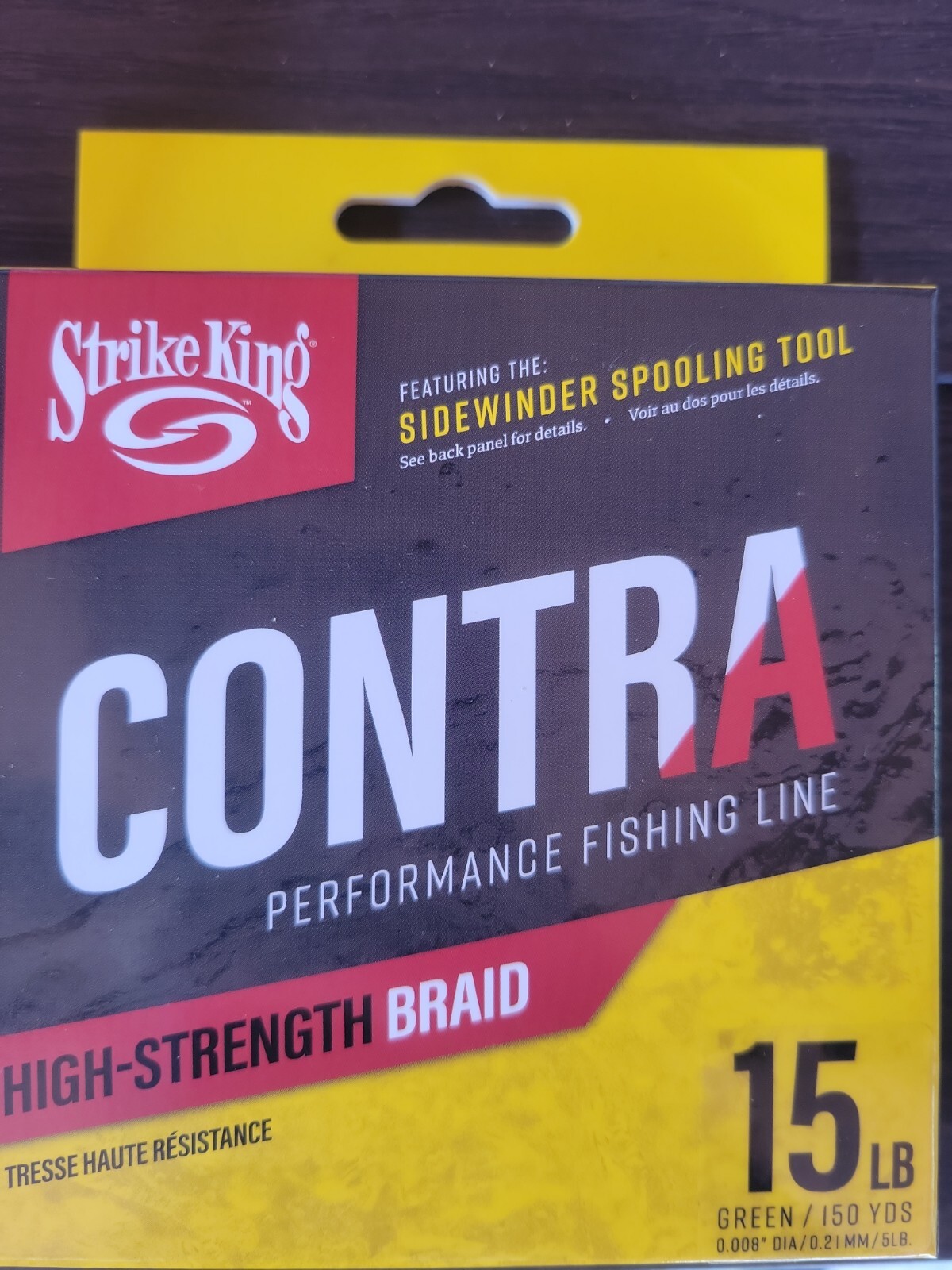 Strike King Contra High Strength Braided Fishing Line 15 Lb 150 Yards ...
