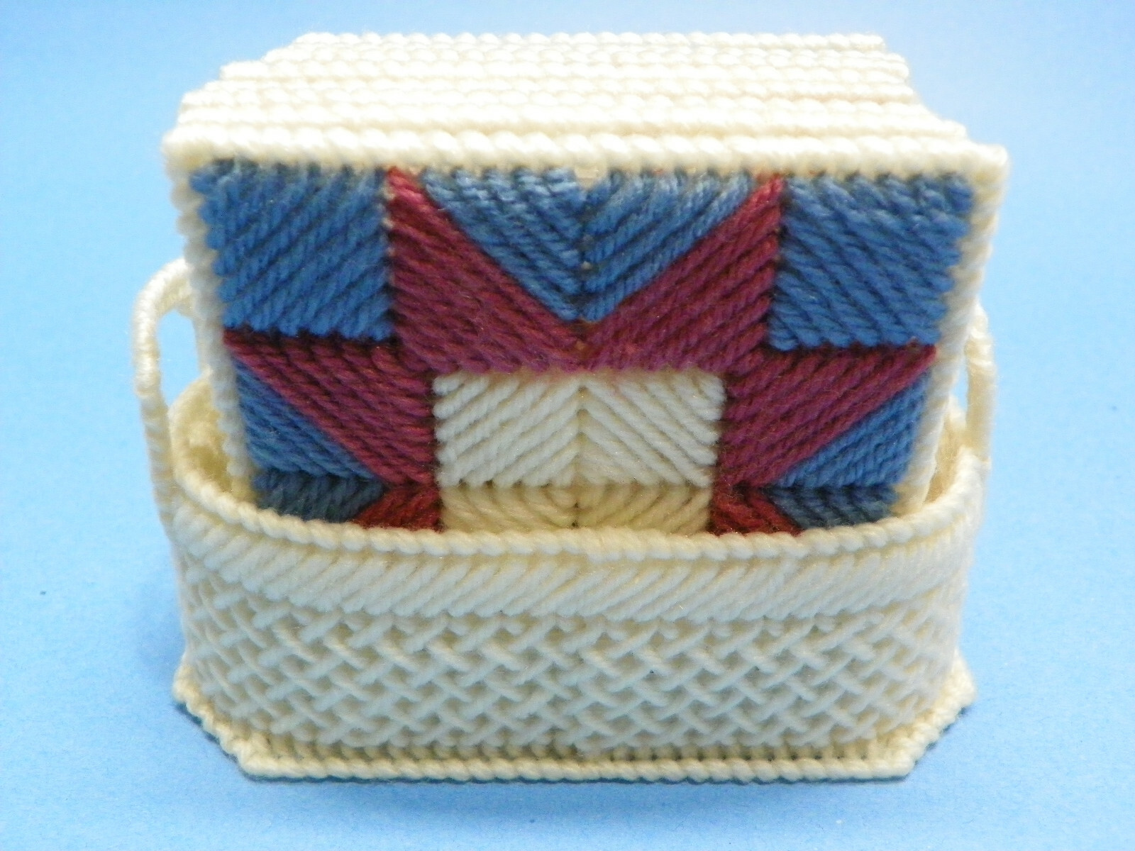 Handmade Plastic Canvas Coaster Sets Of 8 Completed Coasters With ...