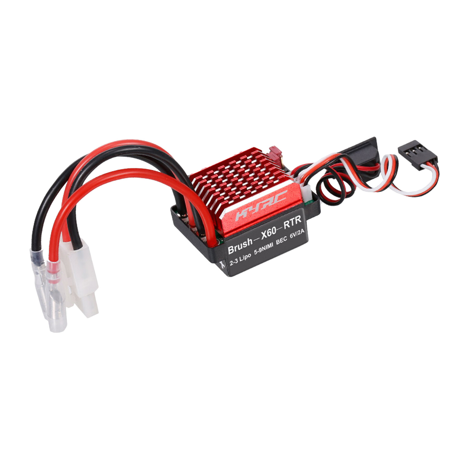 60A Brushed ESC with for Tamiya Plug 1/10 D90 HSP Redcat Axial SCX10 RC ...