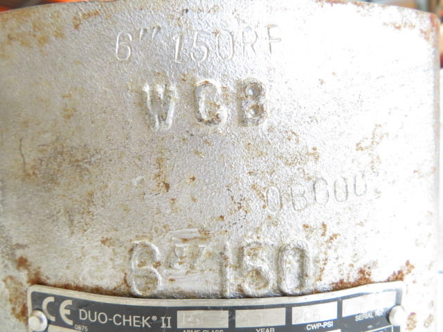 6" Crane Duo-Chek H15SPF2-T60 150# WCB Threaded Lug Check Valve NEW | eBay