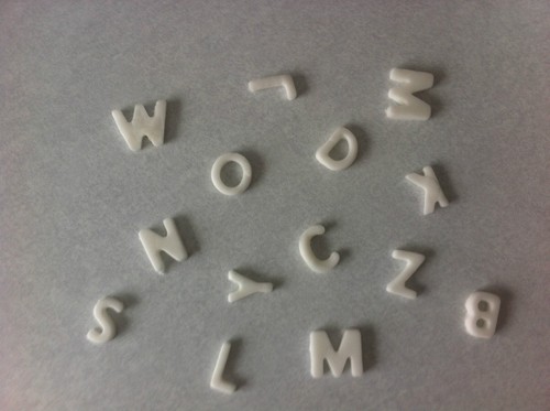 Edible letters cupcake cake toppers, decorations, wedding | eBay